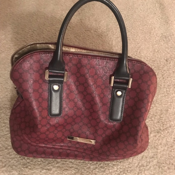 Ivanka Trump | Bags | Ivanka Trump Burgundy Satchel | Poshmark